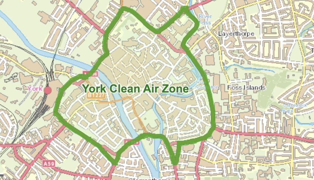 York's Clean Air Zone (CAZ) -2025 Update | Motorway